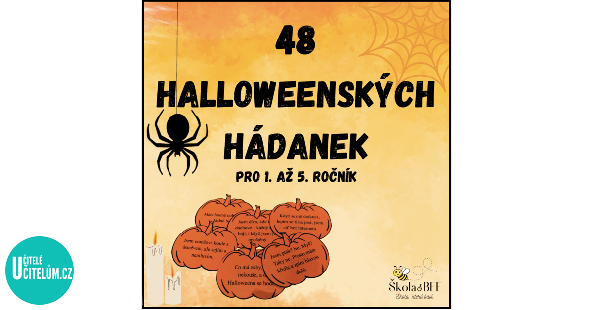 Halloweenské hádanky - Český jazyk - čtení | UčiteléUčitelům.cz