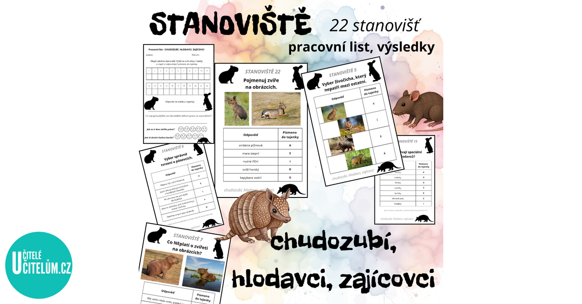 CHUDOZUBÍ, HLODAVCI, ZAJÍCOVCI - stanoviště - Biologie | UčiteléUčitelům.cz