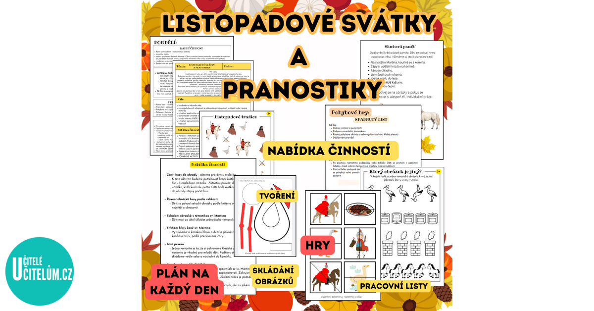 Listopadové svátky a pranostiky (včetně sv. Martina) - Nezařazené k ...