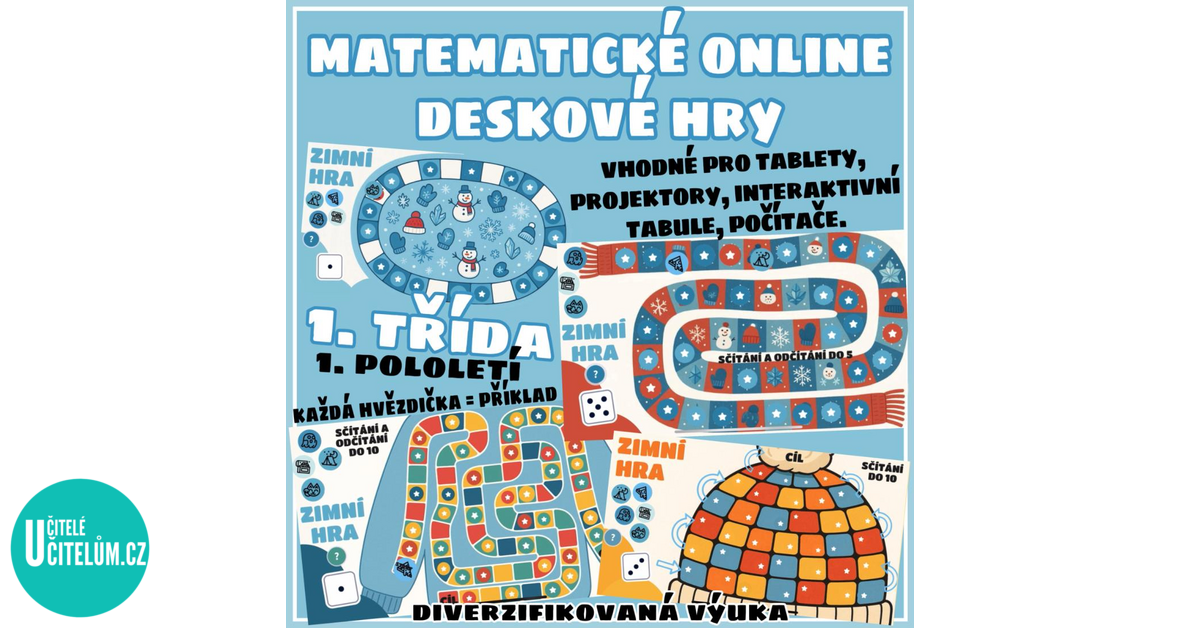 4 matematické online deskové hry, 1. třída - Matematika ...