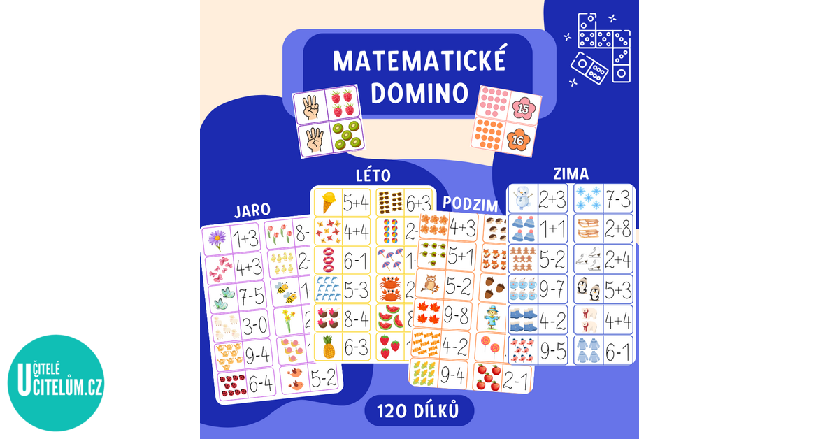MATEMATICKÉ DOMINO - Matematika | UčiteléUčitelům.cz