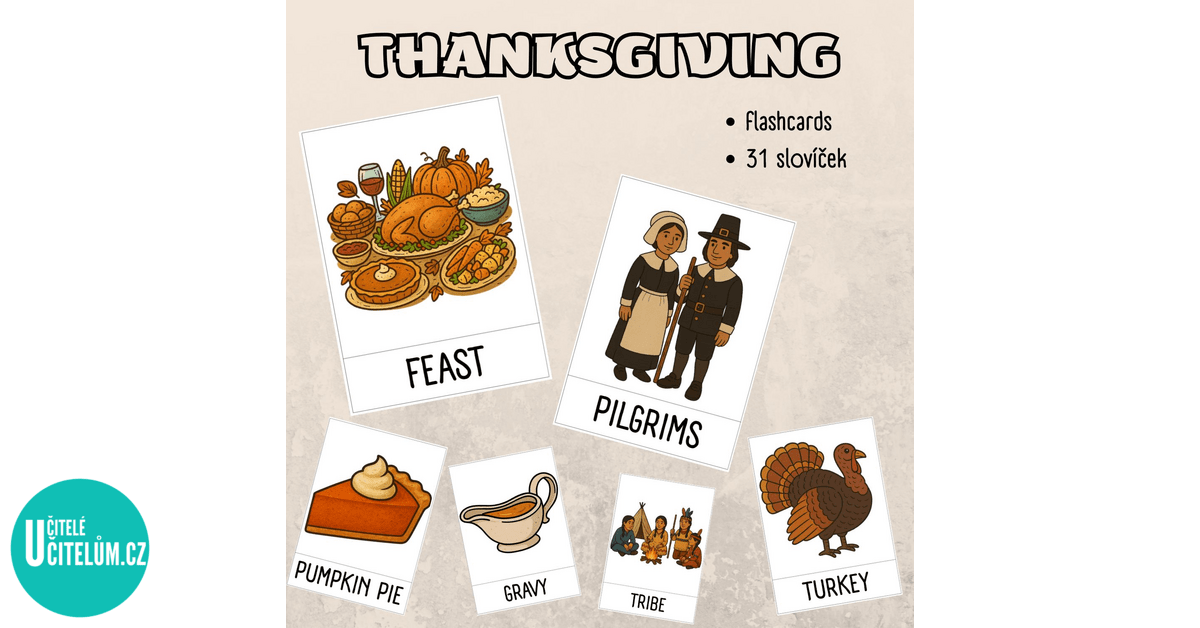 Thanksgiving - flashcards - Anglický jazyk | UčiteléUčitelům.cz