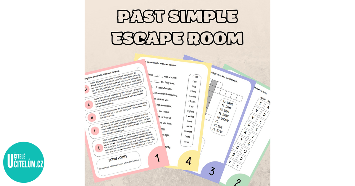 Past simple - escape room - Anglický jazyk | UčiteléUčitelům.cz