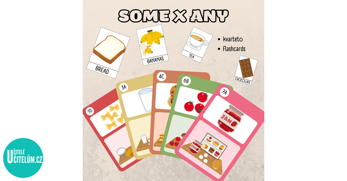 Some, any + food - kvarteto, flashcards - Anglický jazyk ...