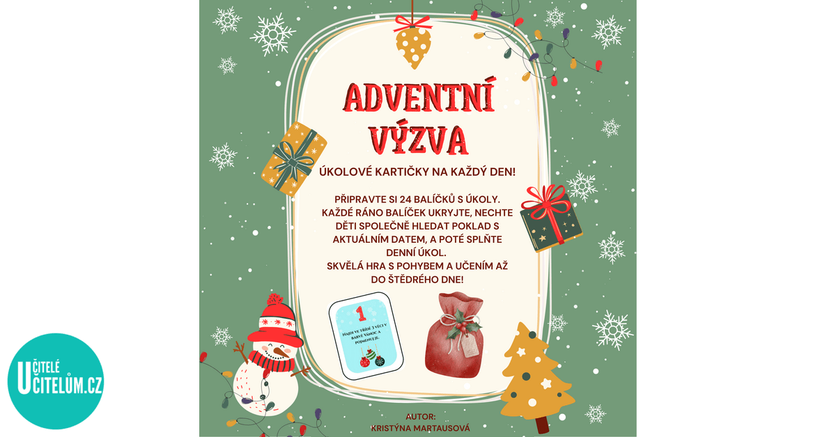 Adventní výzva - Úkolové kartičky na každý den - Nezařazené k předmětu ...