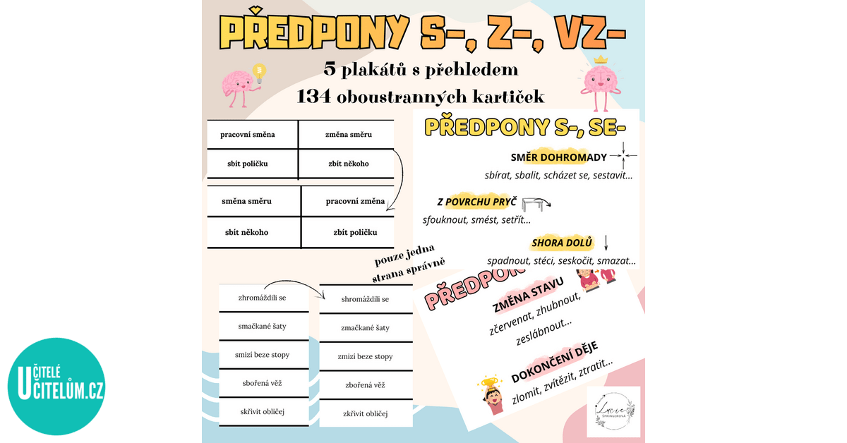 PŘEDPONY S-, Z-, VZ- - Český jazyk | UčiteléUčitelům.cz