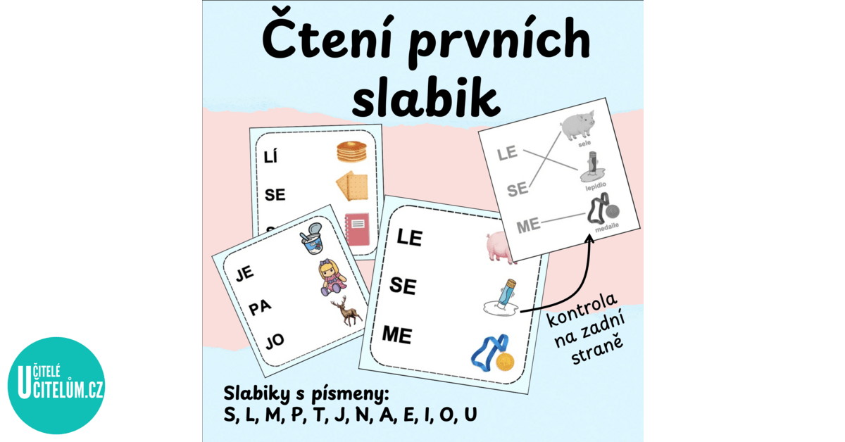 Čtení prvních slabik - Český jazyk | UčiteléUčitelům.cz