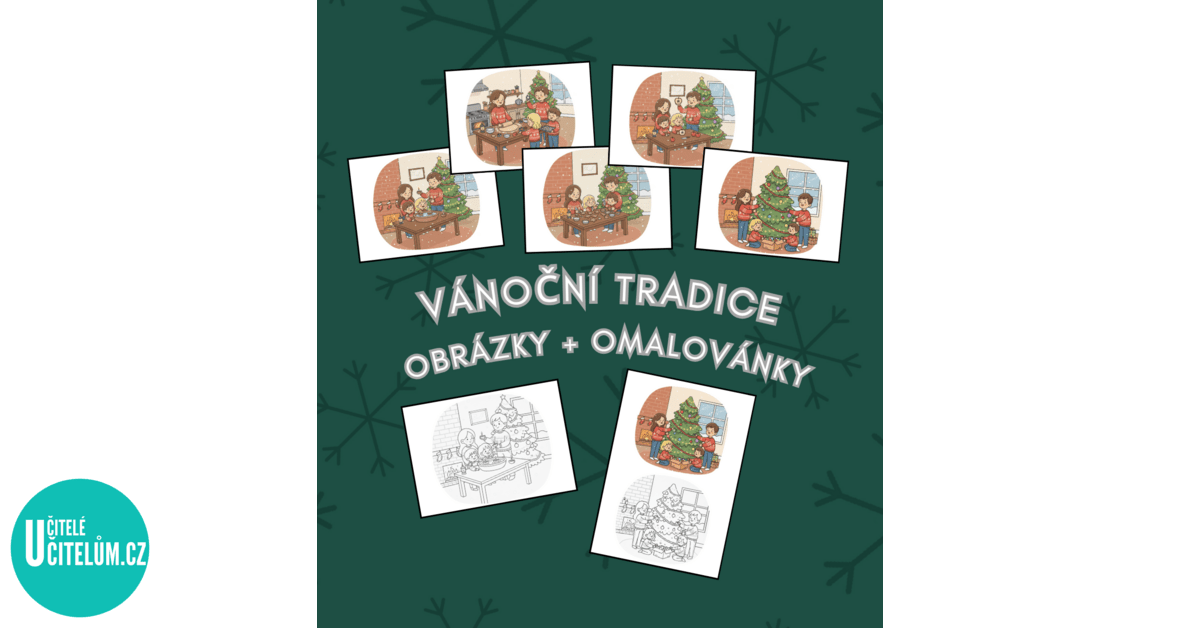 Vánoční tradice (obrázky + omalovánky) - Nezařazené k předmětu ...