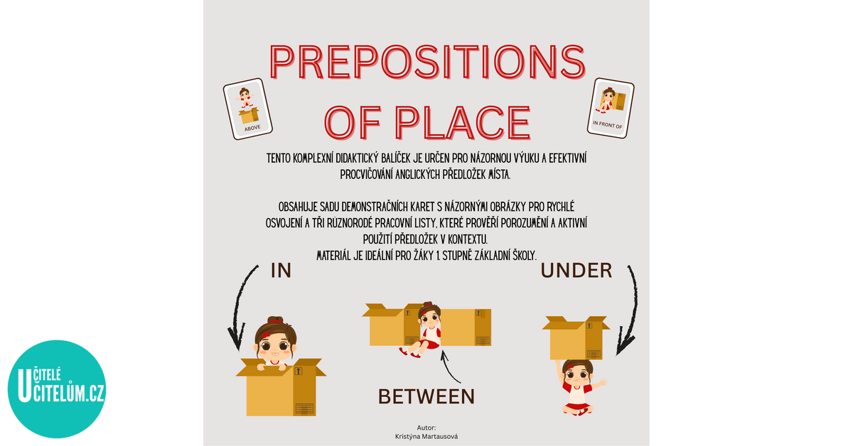Prepositions of place - Anglické předložky místa - Anglický jazyk ...