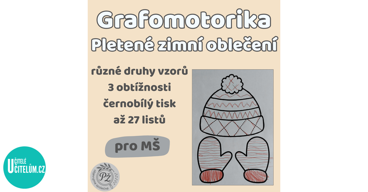 Grafomotorika - Pletené zimní oblečení - Nezařazené k předmětu ...