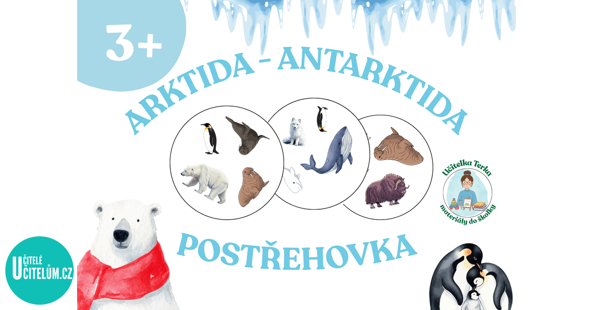 Postřehovka pro nejmenší- Arktida a Antarktida - Nezařazené k předmětu ...