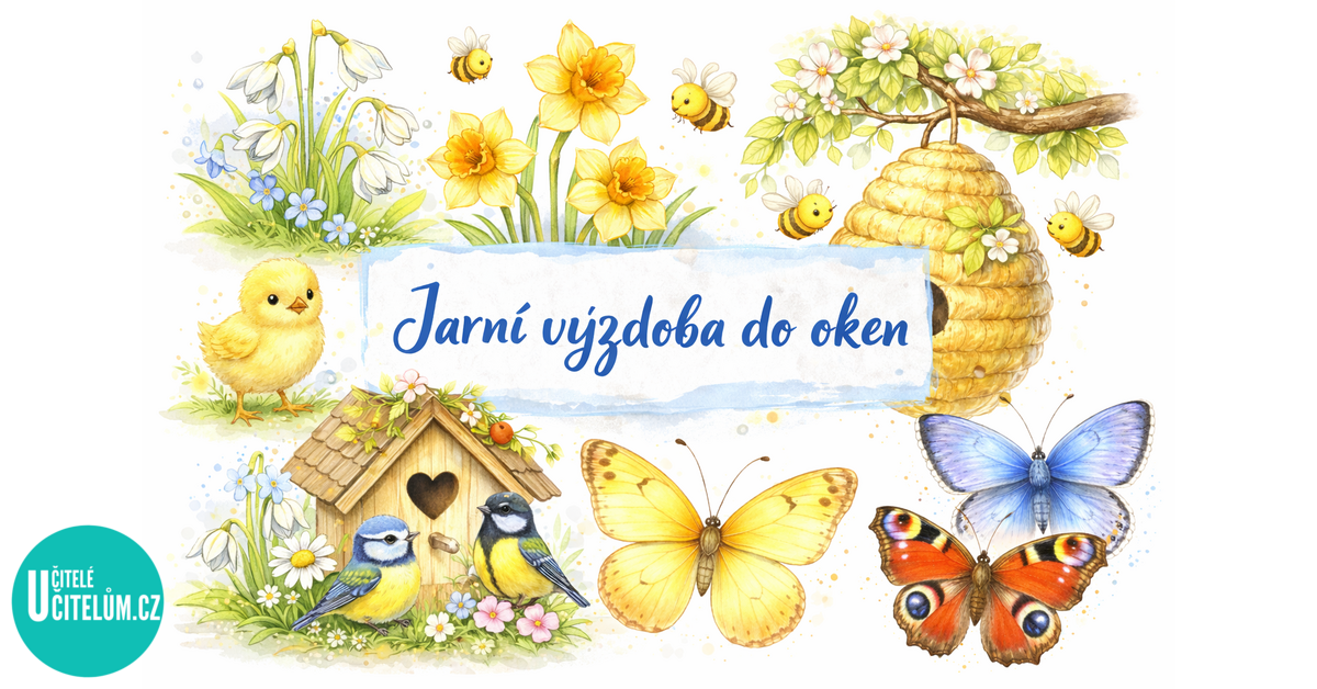 Jarní oboustranná výzdoba do oken - Nezařazené k předmětu ...
