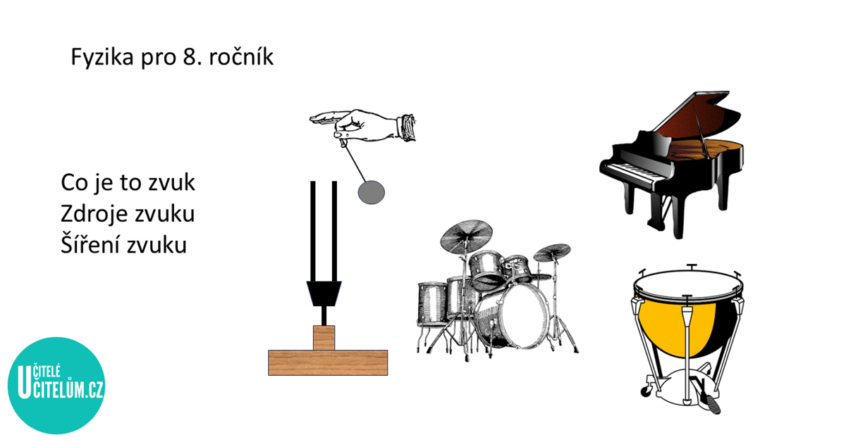 Fyzika pro 8. ročník - co je to zvuk, zdroje zvuku, šíření zvuku ...