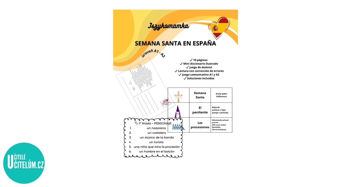 Semana Santa en España (A1–A2) – Vocabulario, Domino, Lectura y Juego ...