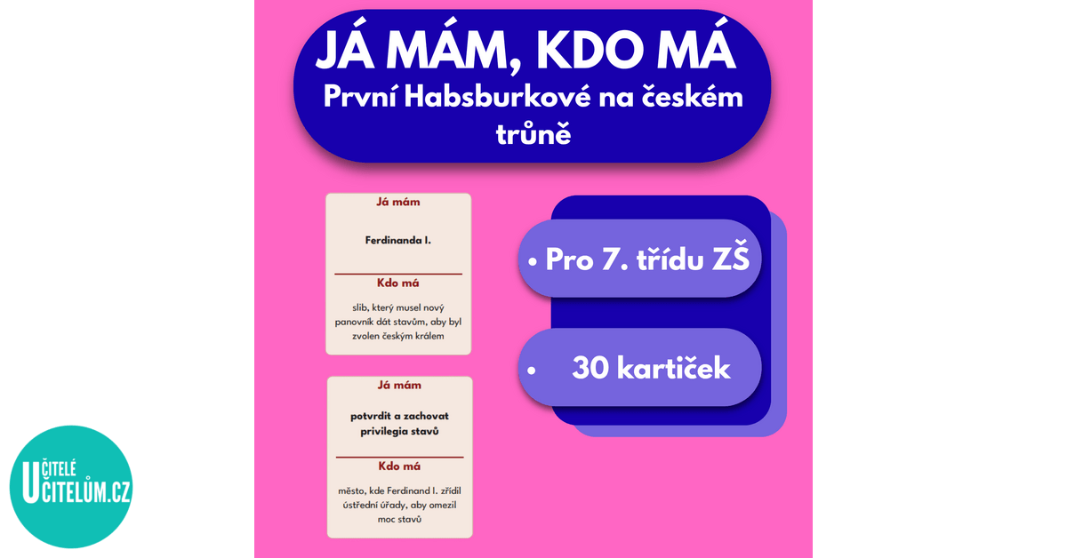 Já mám, kdo má - První Habsburkové na českém trůně - Dějepis ...