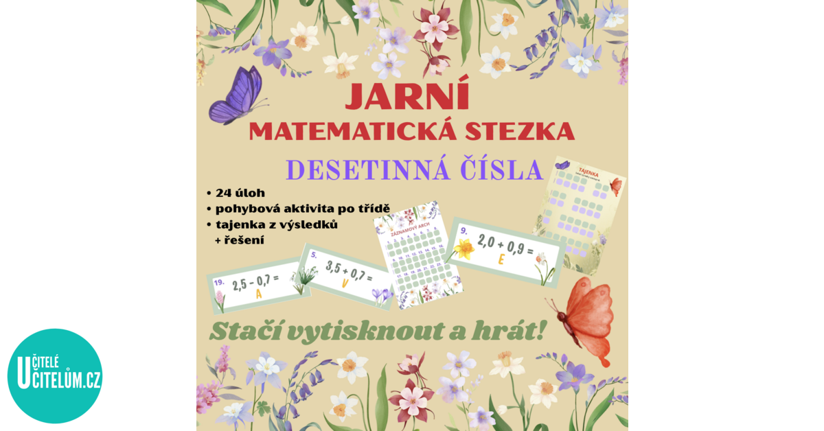 Jarní matematická stezka - desetinná čísla - Matematika ...
