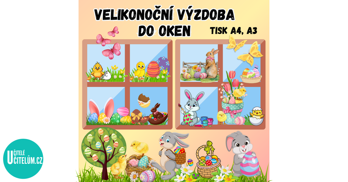 Velikonoční výzdoba do oken - Český jazyk | UčiteléUčitelům.cz